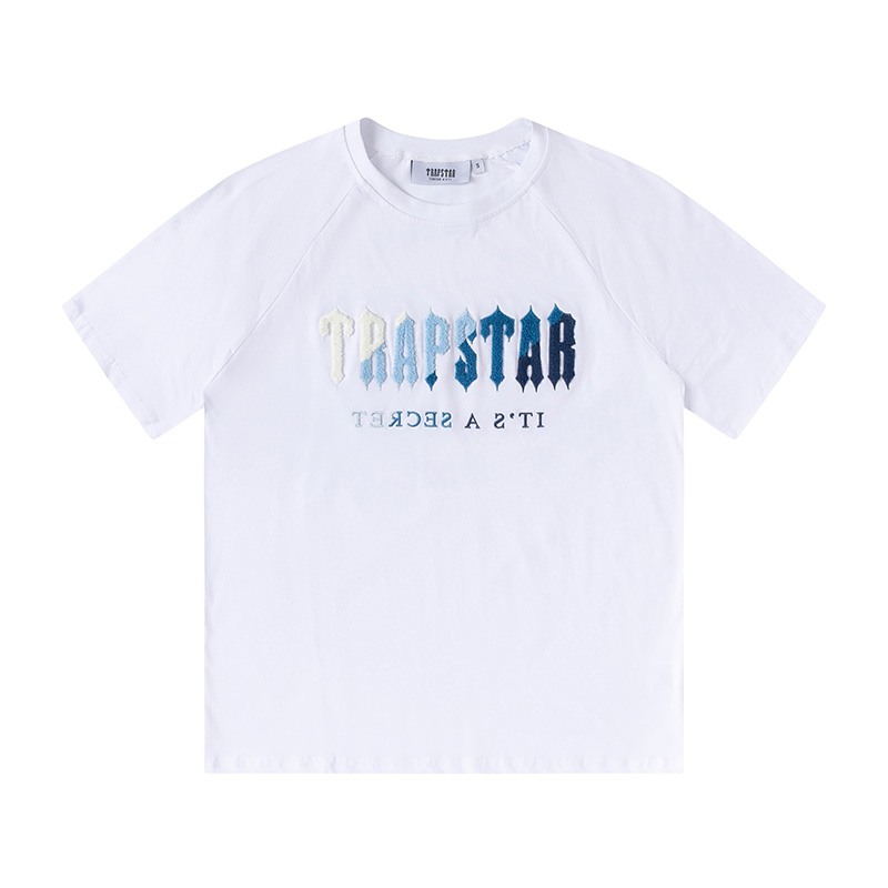 Trapstar T-Shirt - White Blue Mix